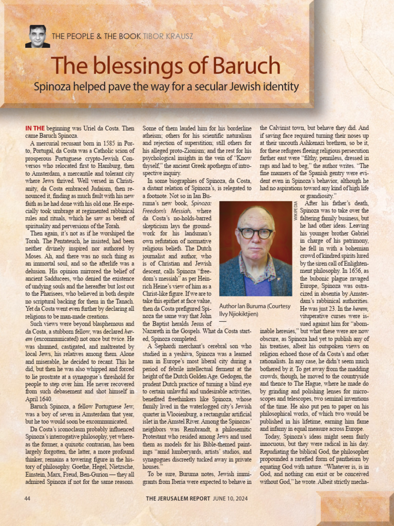 The Blessings of Baruch | PDF | Baruch Spinoza | Jesus