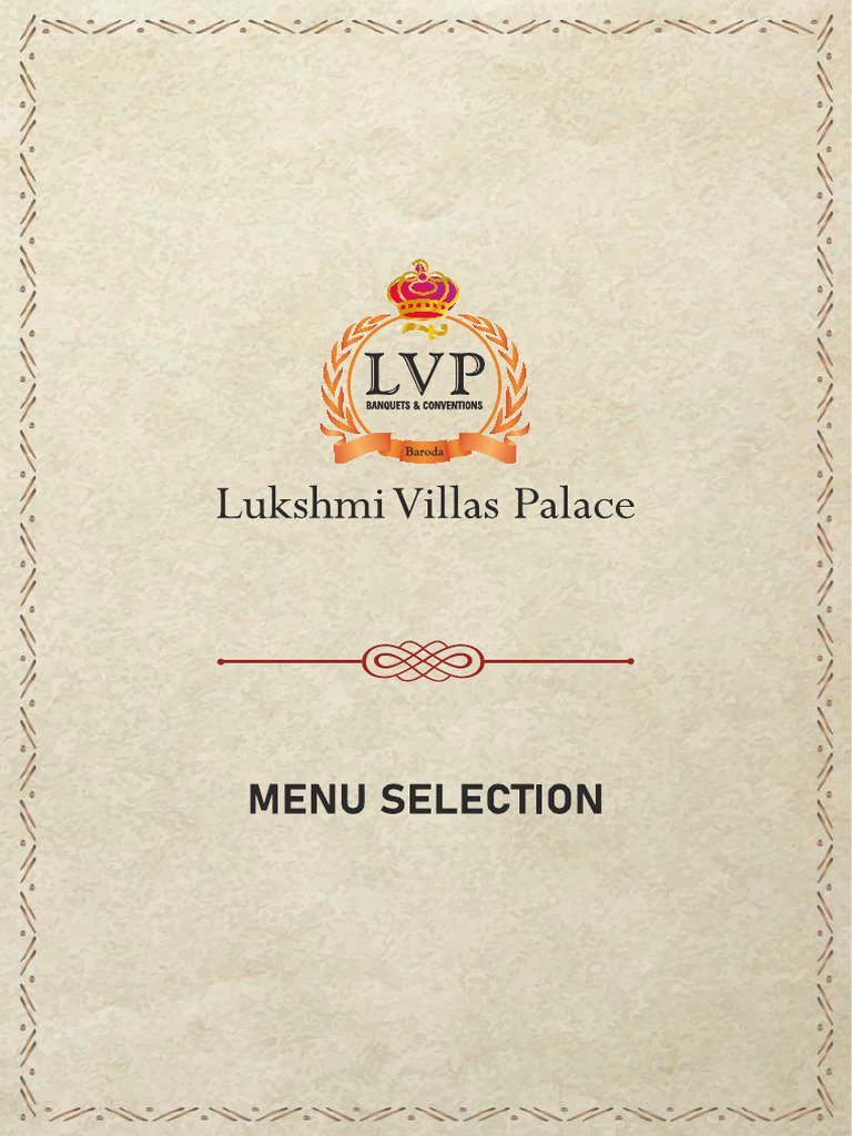 LVP - Menu Book | PDF