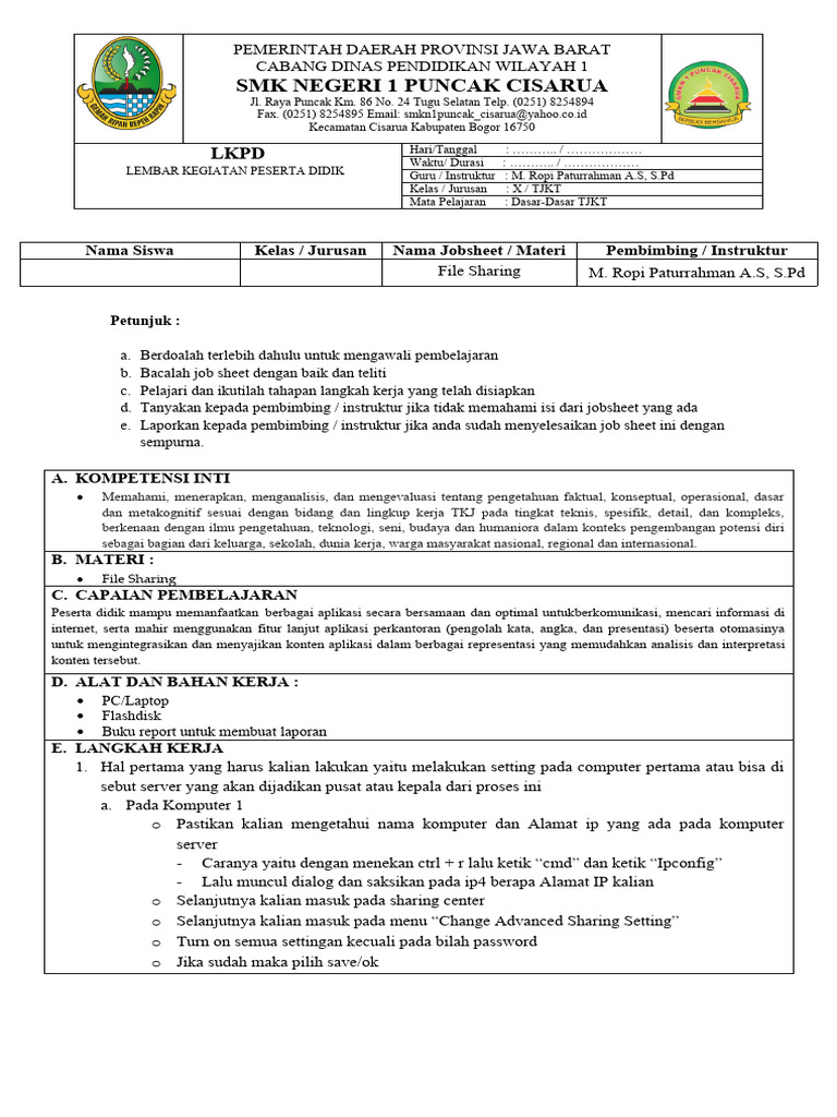 LKPD File Sharing | PDF