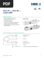 HBM HLC Load Cell Specifications Guide | PDF | Electrical Resistance ...