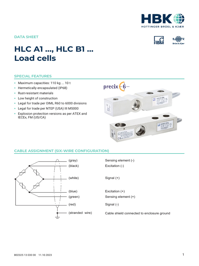Load Cell HBM HLC | PDF | Electrical Engineering