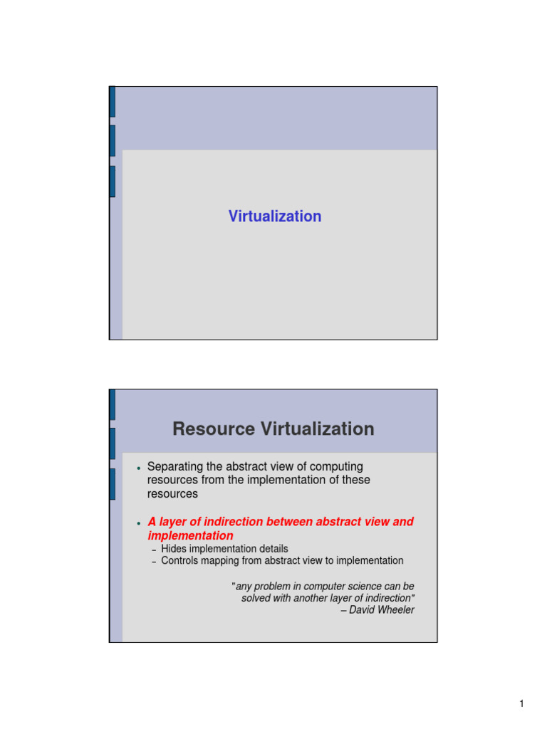 Resource Virtualization | Download Free PDF | Virtual Machine ...