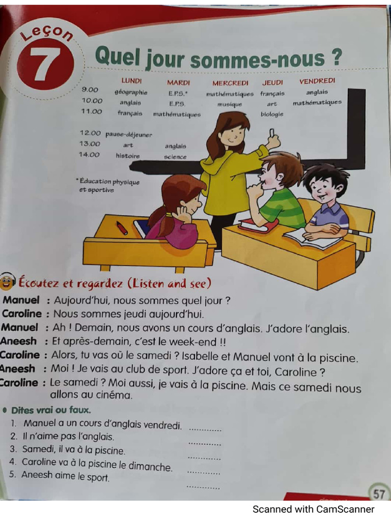 Chap7 Quel Jour Sommes Nous | PDF