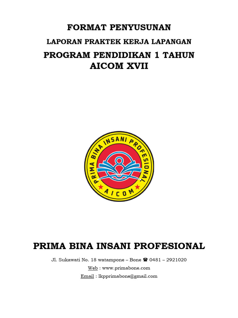 Struktur Dan Format Laporan PKL | PDF
