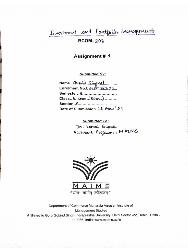 IPM Assignment-01 | PDF