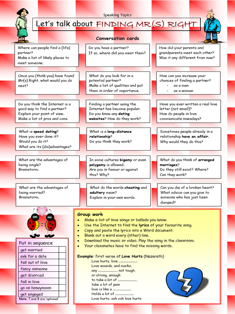 Finding MR or Mrs Right | PDF