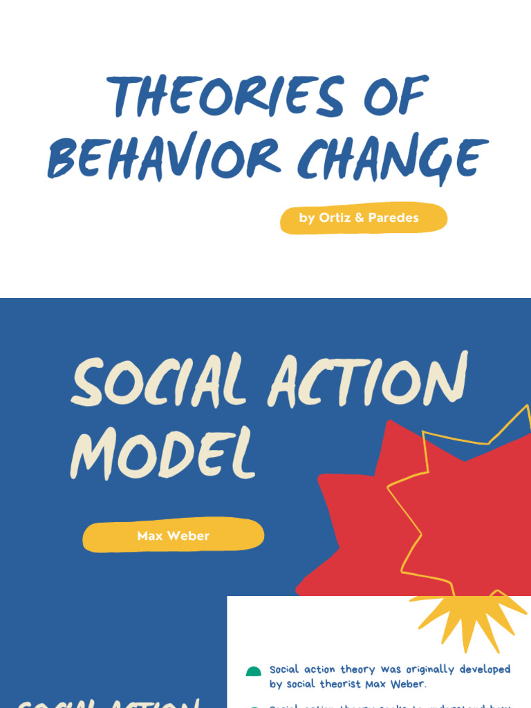 Theories of Behavior Change: Social Action Model, Diffusion of Innovations Theory, and ...