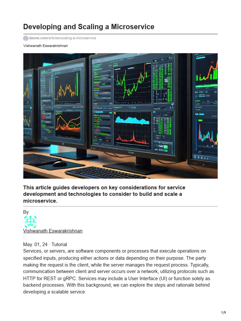 Developing and Scaling A Microservice | PDF | Proxy Server | Version Control