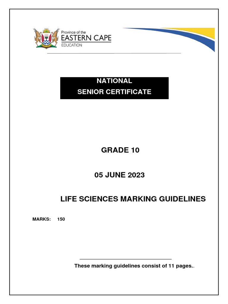 Grade 10 LFSC June Exam MG 2023 Final 04 - 06 - 240524 - 184105 | PDF ...