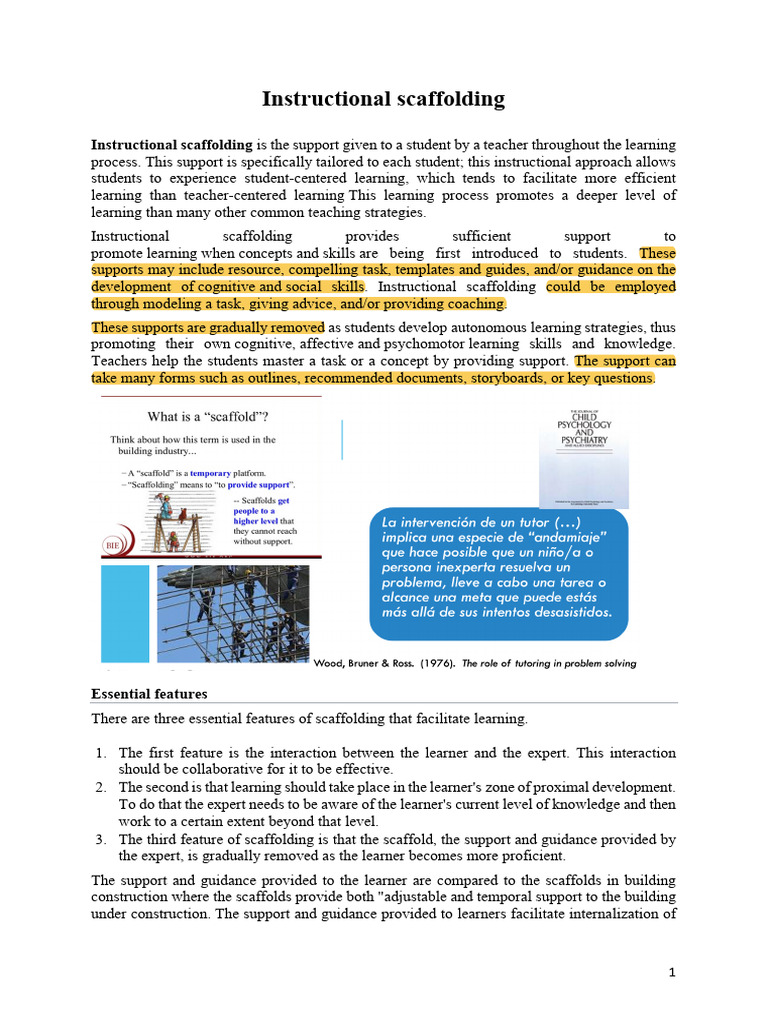 Lectura 3- Instructional scaffolding | Download Free PDF | Learning | Neuroscience