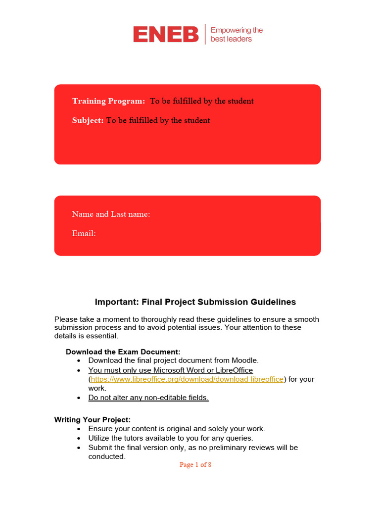 Final Project Submission Guidelines | PDF | Fixed Asset | Fair Value
