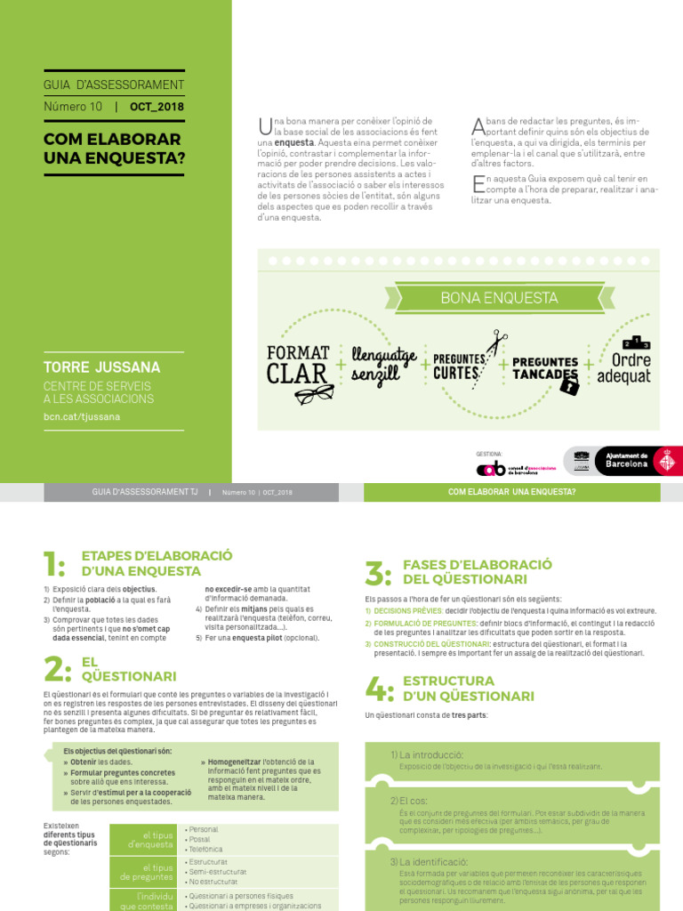 Com Elaborar Una Enquesta | PDF