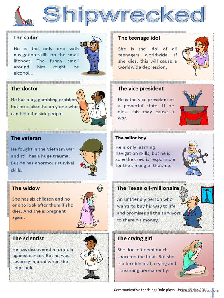 Shipwrecked - A Survival Game - Role Play | PDF | Watercraft | Maritime ...