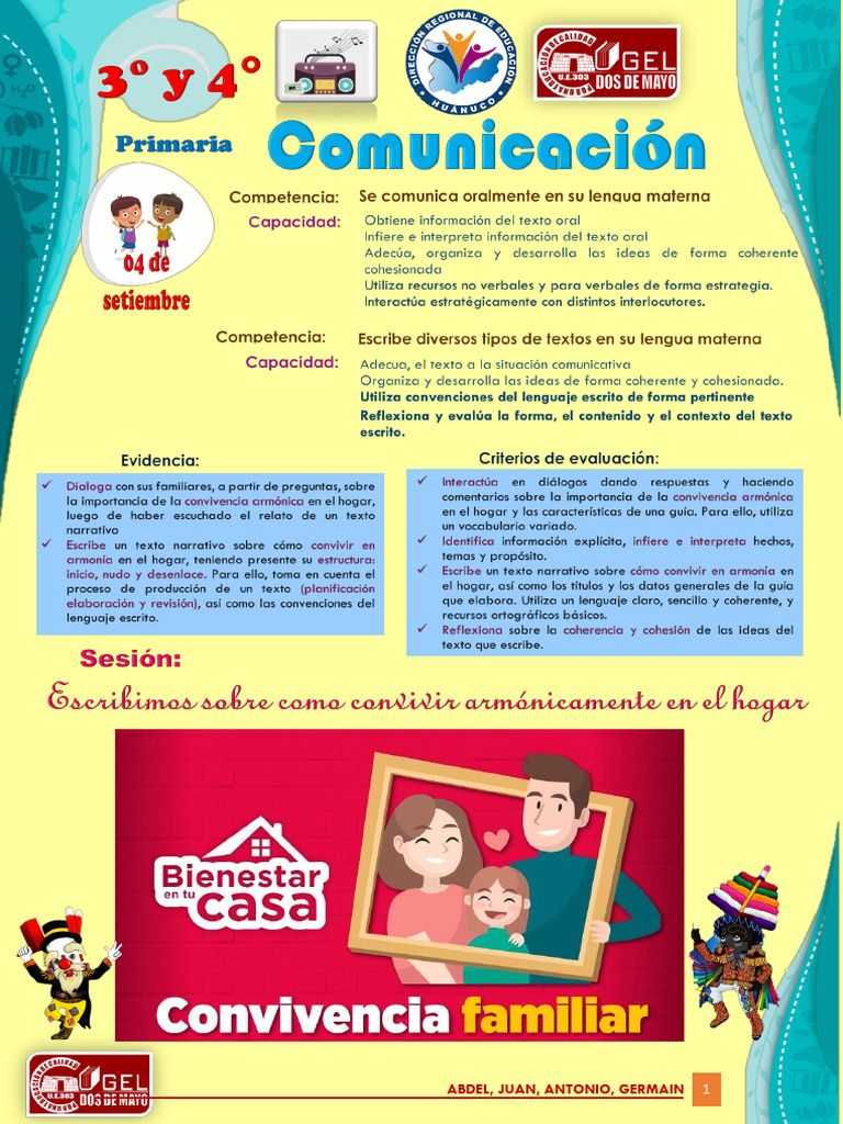 C3 - Escribe - Comunicacion - Oriana y Percy | PDF | Narración ...