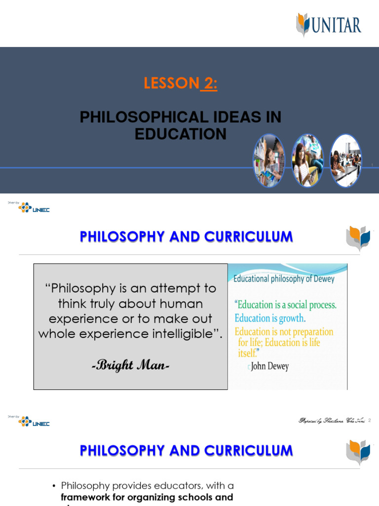 Chapter 02 Philosophy And Curriculum Pdf Existentialism Idealism