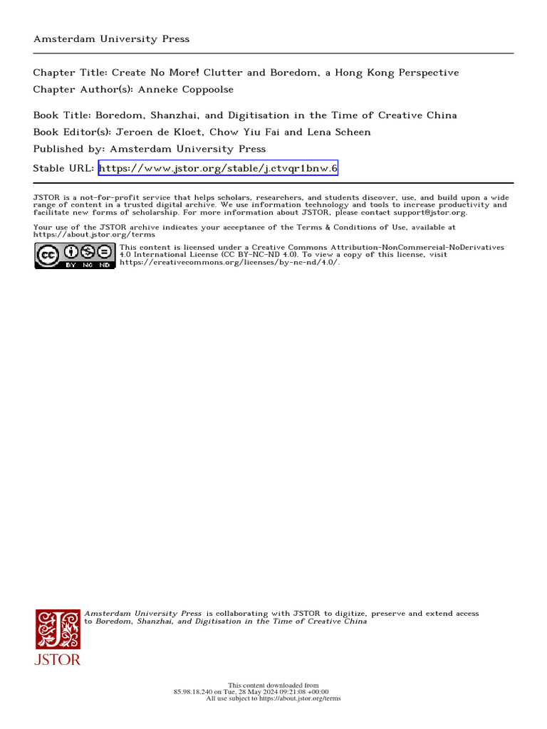 Coppoolse CreateMore 2019 | PDF | Social Science