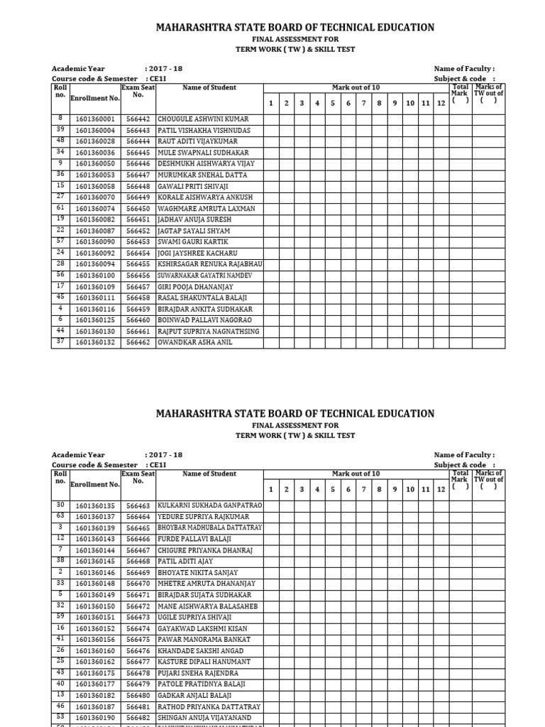 PROFORMA CE6I D4 Internal&External | Download Free PDF | Educational Assessment And Evaluation ...