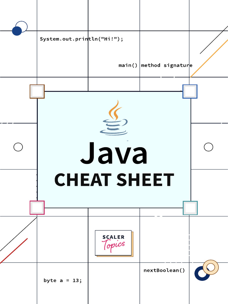 java cheetsheet | PDF
