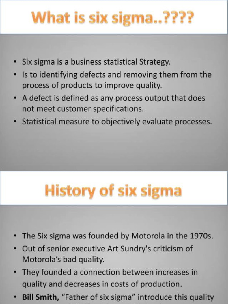 Six Sigma 2 | PDF