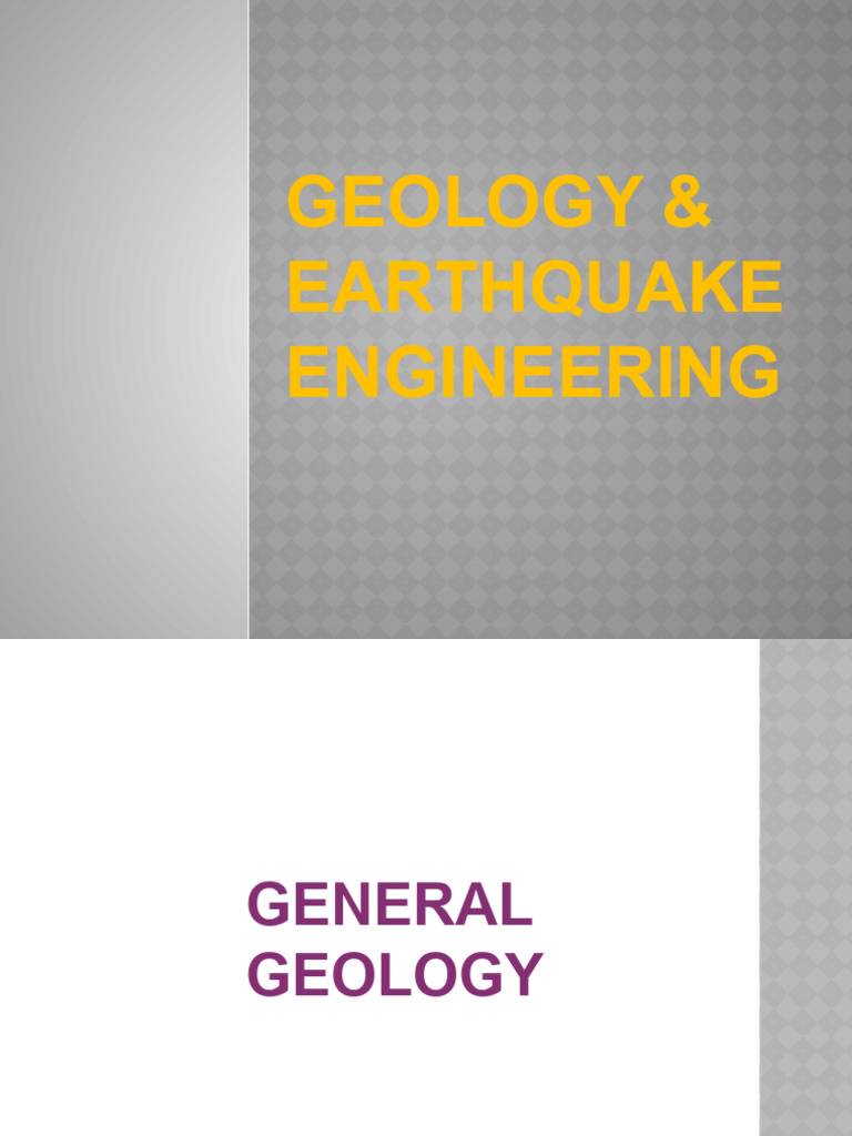 Lecture # 2 Introduction To Geology | PDF | Plate Tectonics | Geology