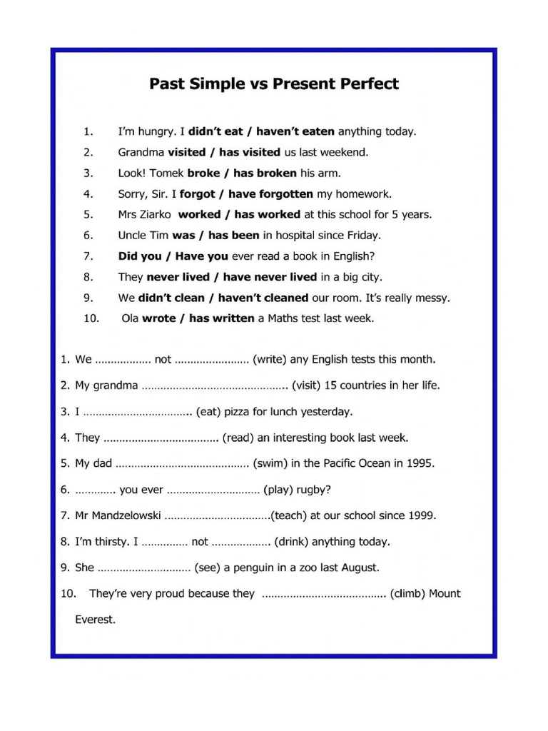 Past Perfect Activity DFSR | PDF