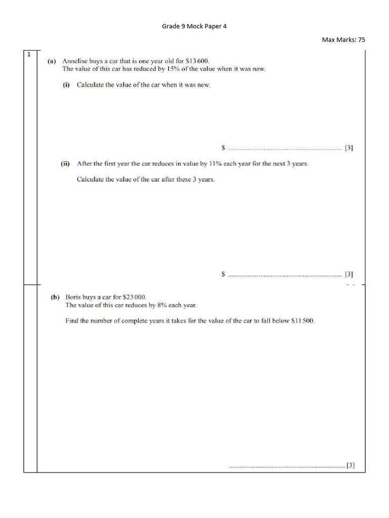 Gr 9 Mock 2 Paper 4 | PDF