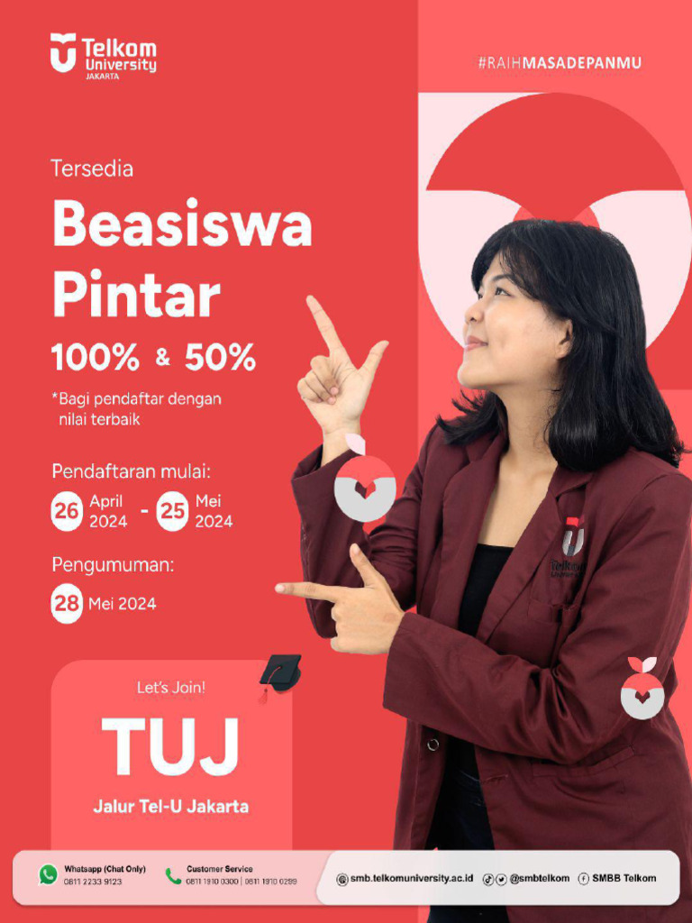 Brosur Jalur Telkom University Jakarta Mei 2024 | PDF