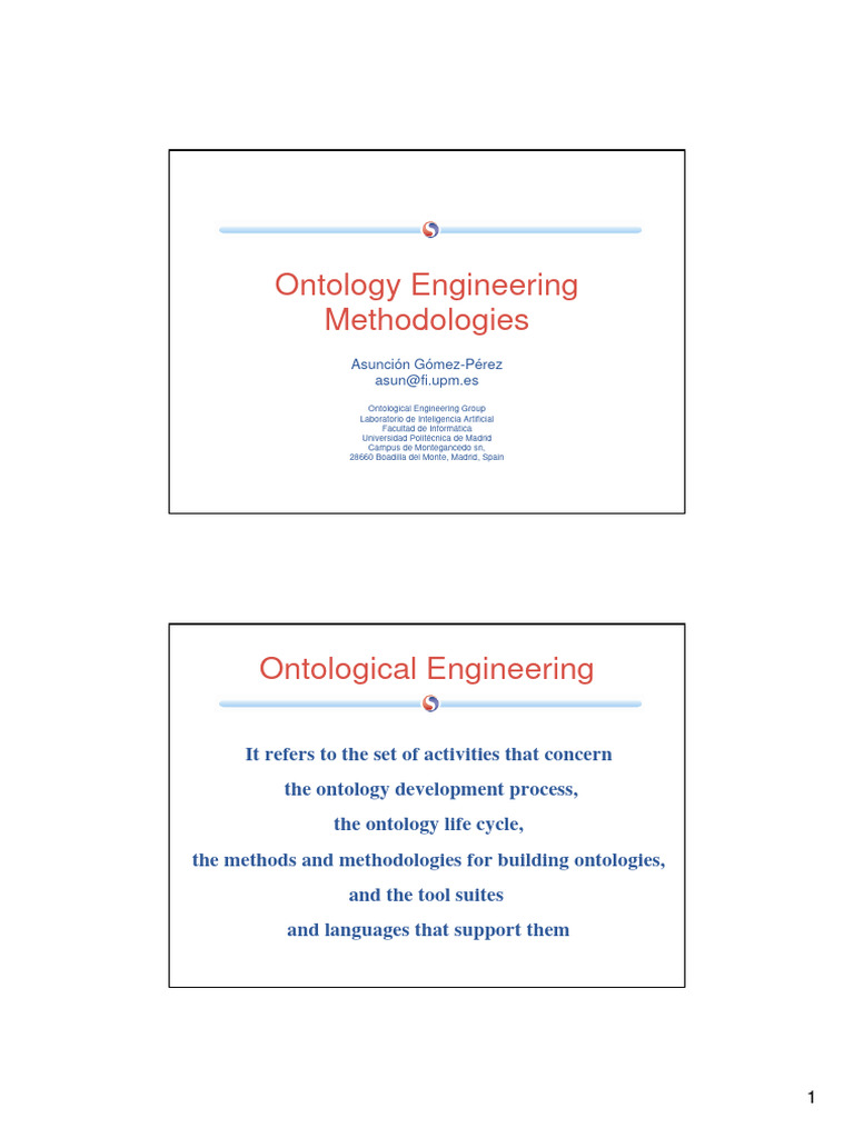 Ontology Engineering Methodologies | PDF | Ontology (Information Science) | Software Prototyping