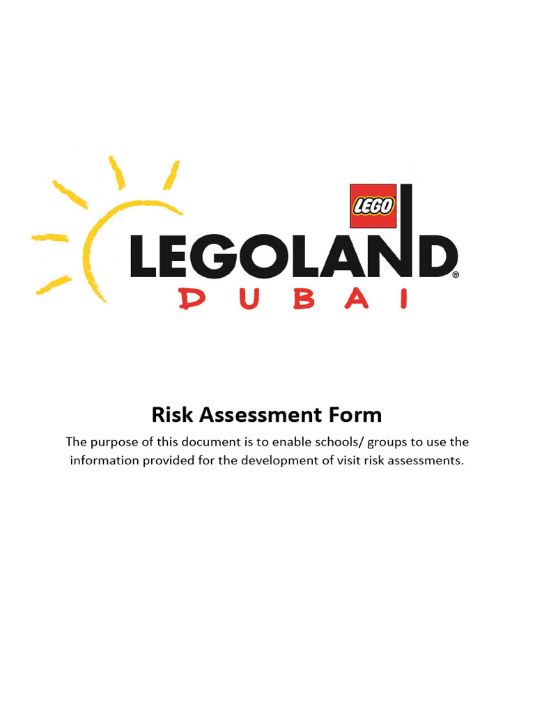 Legoland Dubai Risk Assesment Safety Information | PDF | Safety | Risk ...