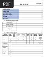 HSE Report Templates | PDF