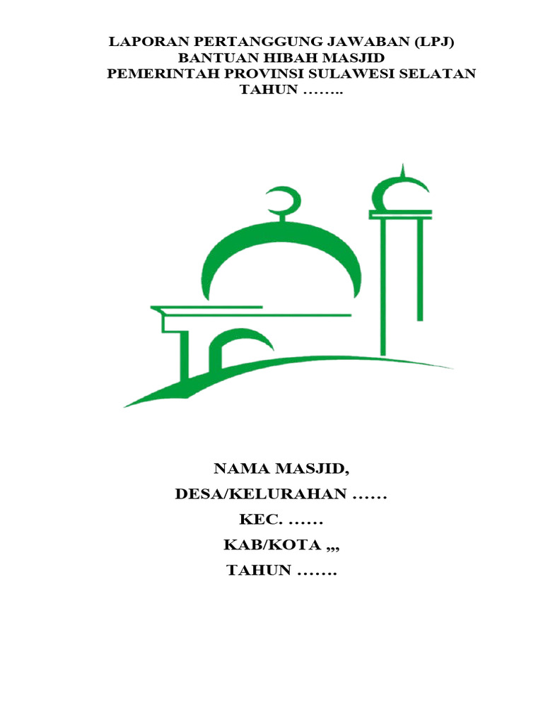 Format LPJ MASJID | PDF