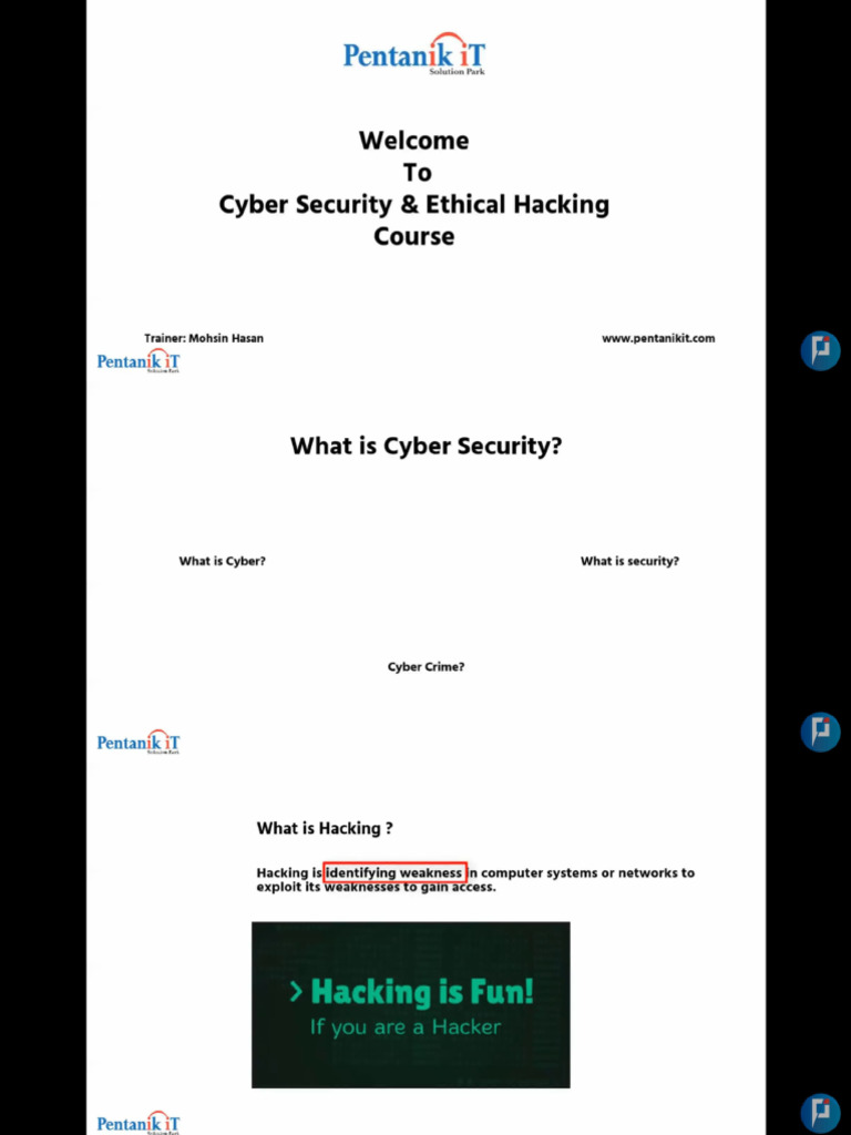 Cyber Security And Ethical Hacking Tutorial Part 1 Pdf 5148