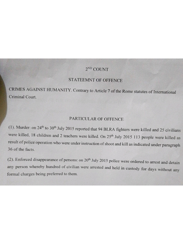 Ihl Amendment of Charge | PDF