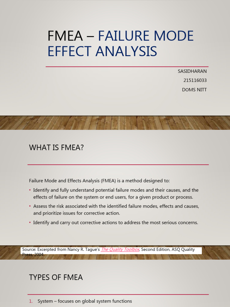 fmea-simple slide | Download Free PDF | Reliability Engineering | Systems Engineering