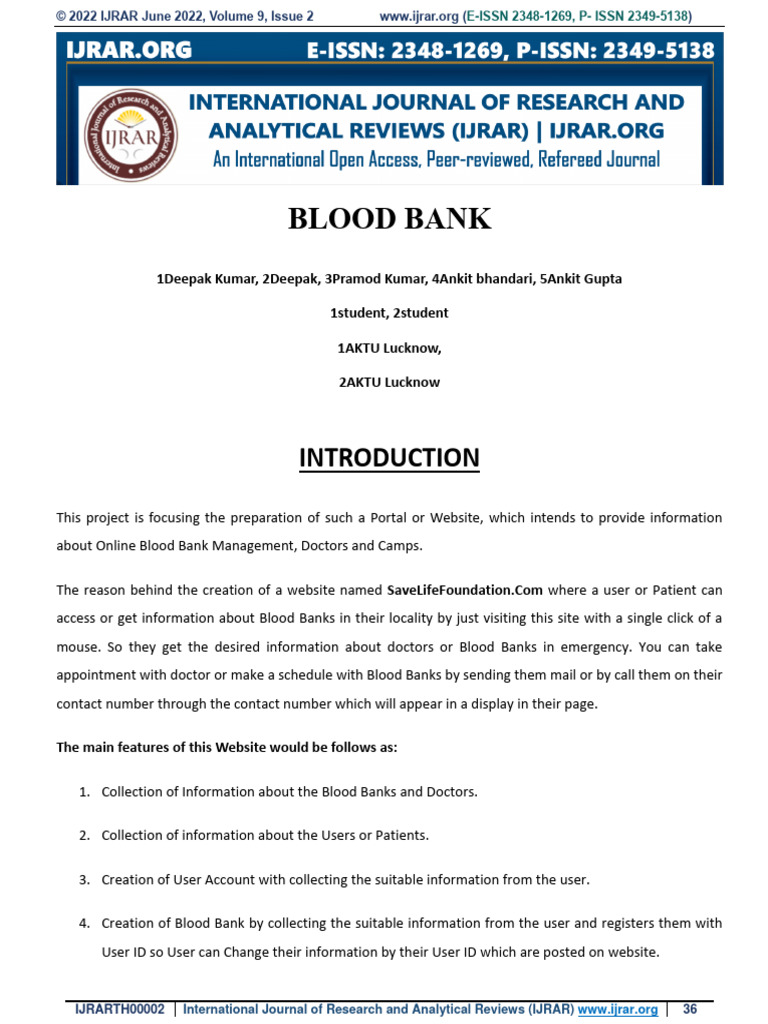 Blod Bank | PDF | Microsoft Sql Server | Computing