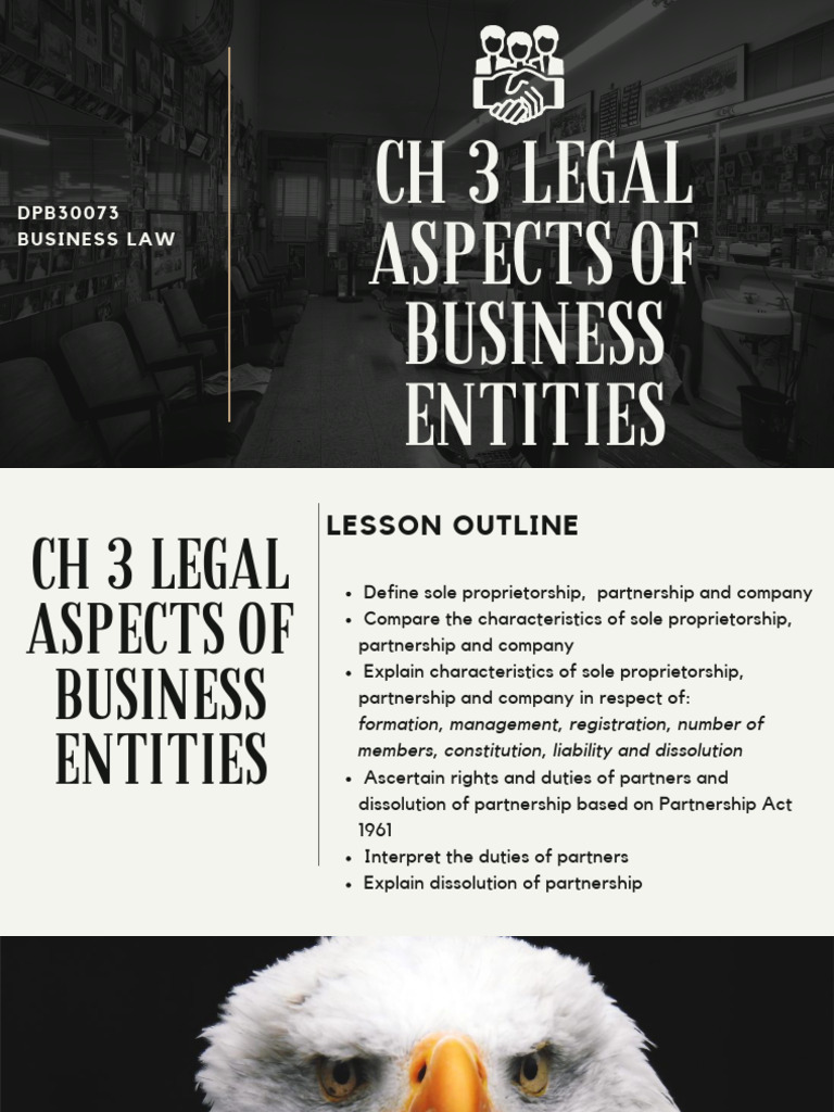 Legal Aspects of Business Entities | PDF | Partnership | Sole ...