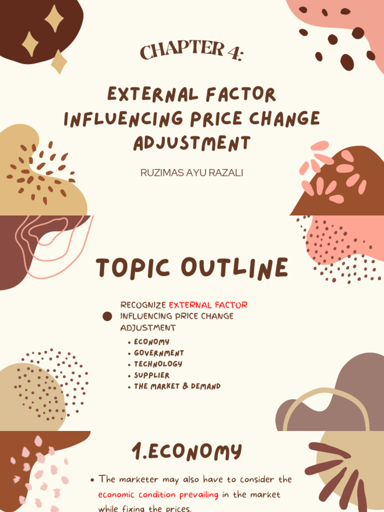 External Factor Influencing Price Change Adjustment | Download Free PDF ...