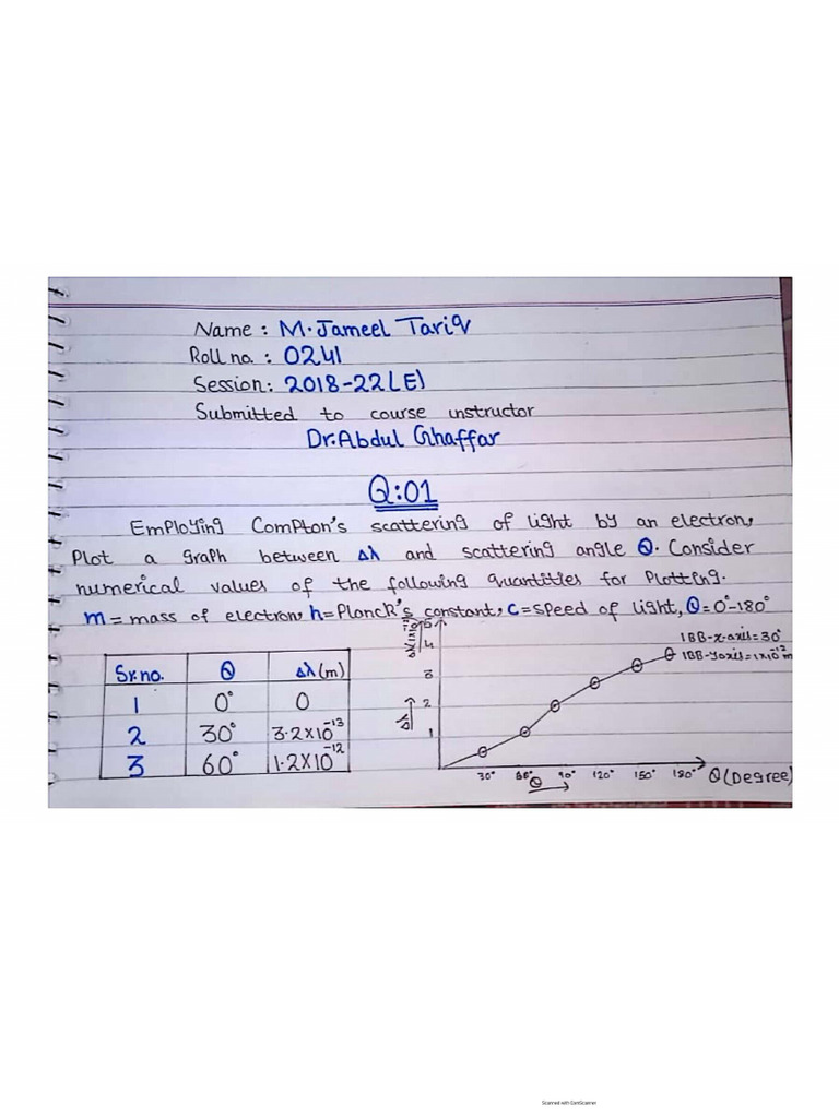 Assignment Modren Phy | PDF