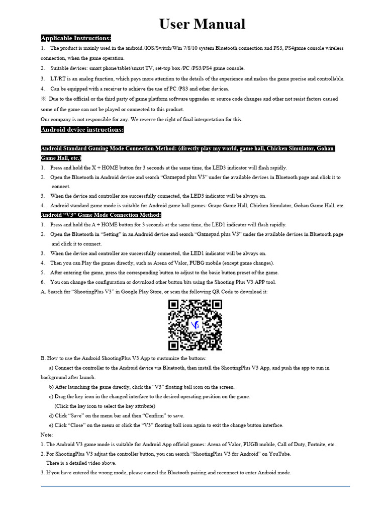 User Manual: Applicable Instructions | PDF | Android (Operating System) | Ios