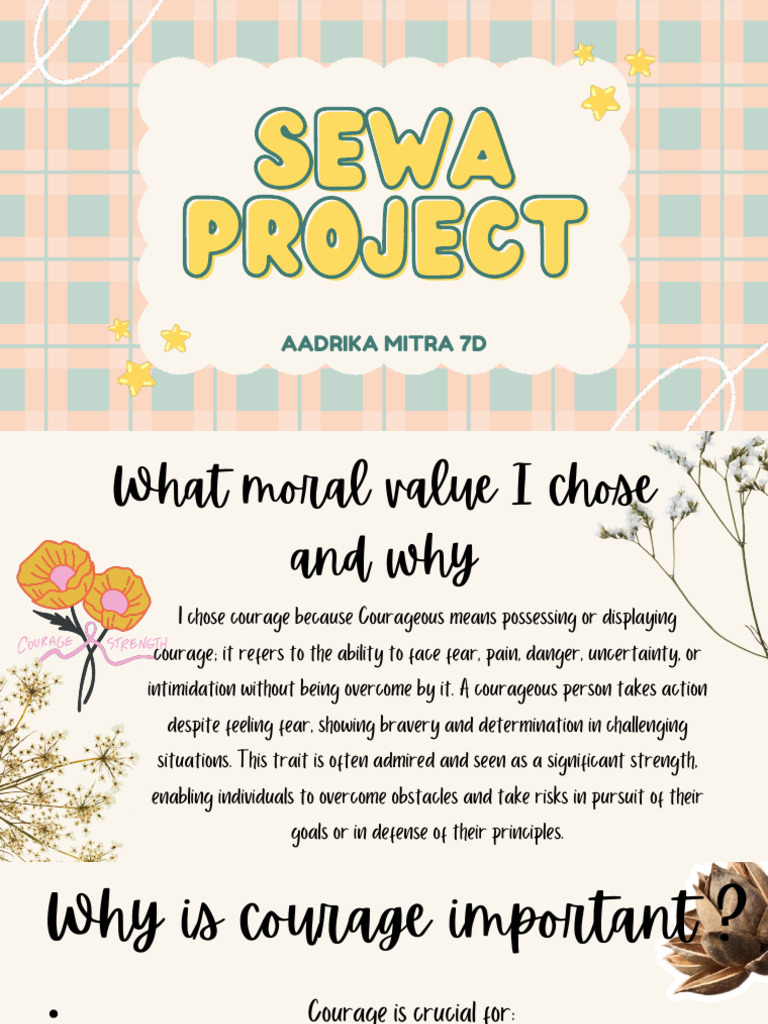 Sewa Project by Aadrika Mitra 7D | PDF | Self-Improvement