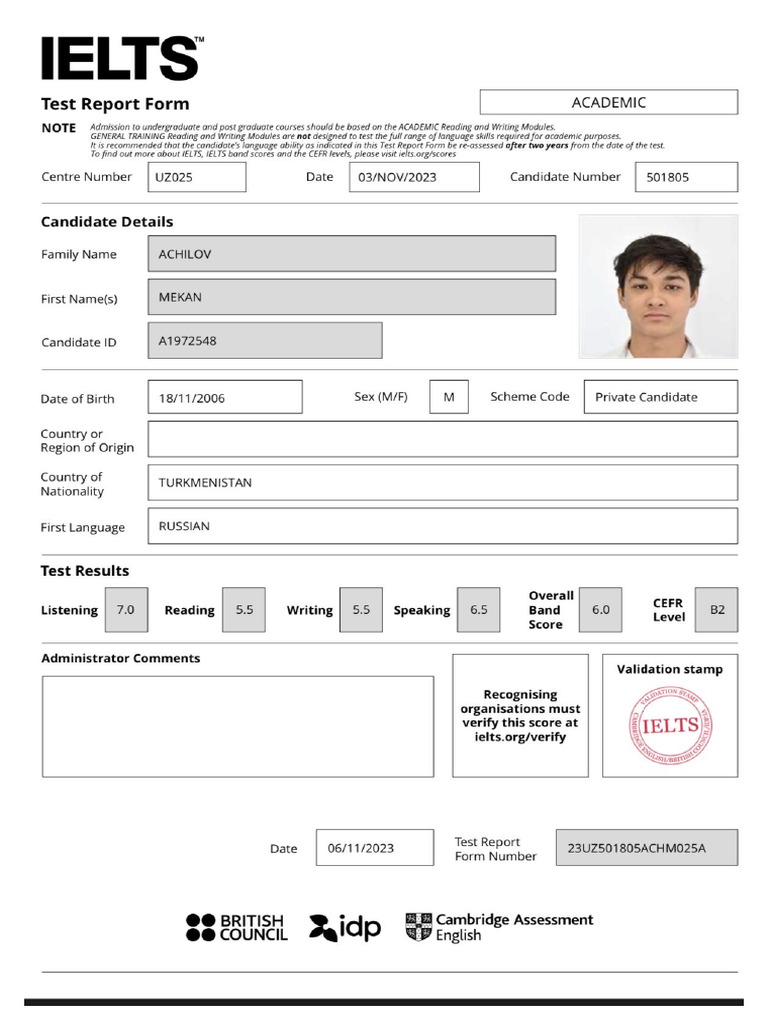 IELTS Result | PDF