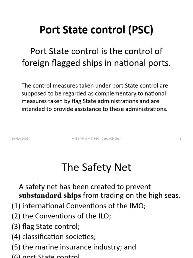 Port State Control and Flag State Roles | PDF | Shipping | Ships
