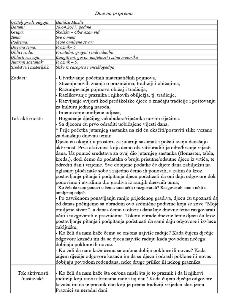 4.5. - Opservacija Vanja Ljubinac | PDF