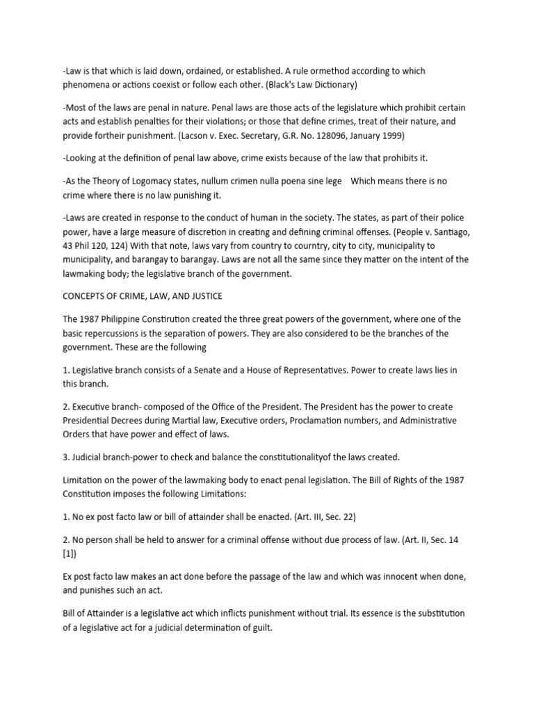 CLJ Chap 1-3 | PDF | Prosecutor | Crimes