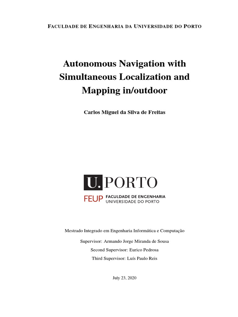 Autonomous Navigation With Simultaneous Localization and Mapping In/outdoor | PDF | Wheelchair ...