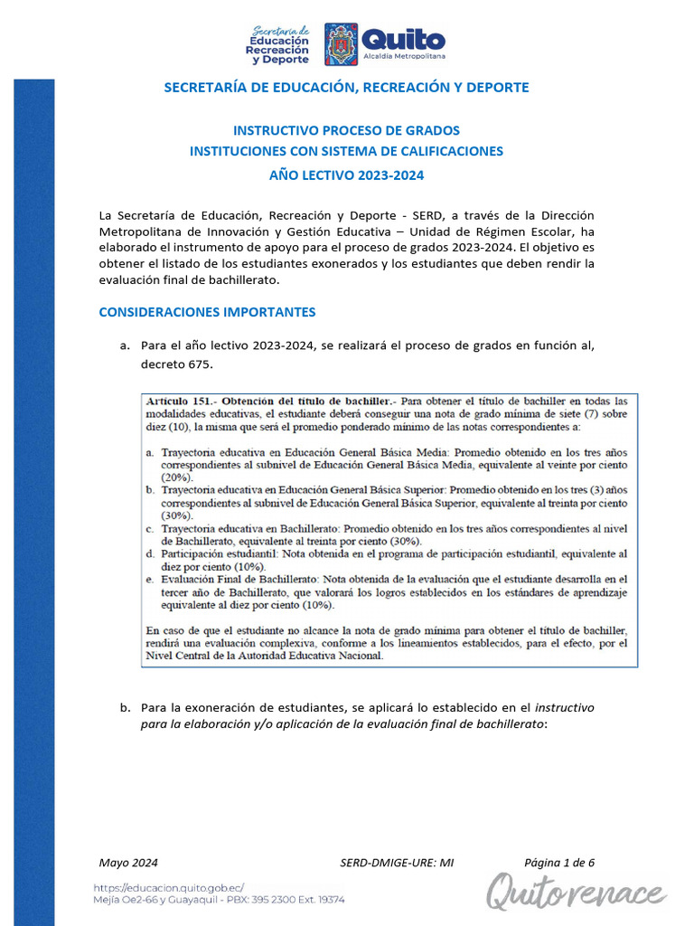 Instructivo Proceso de Grados 2023-2024 | PDF | Crecimiento personal y profesional | Negocios