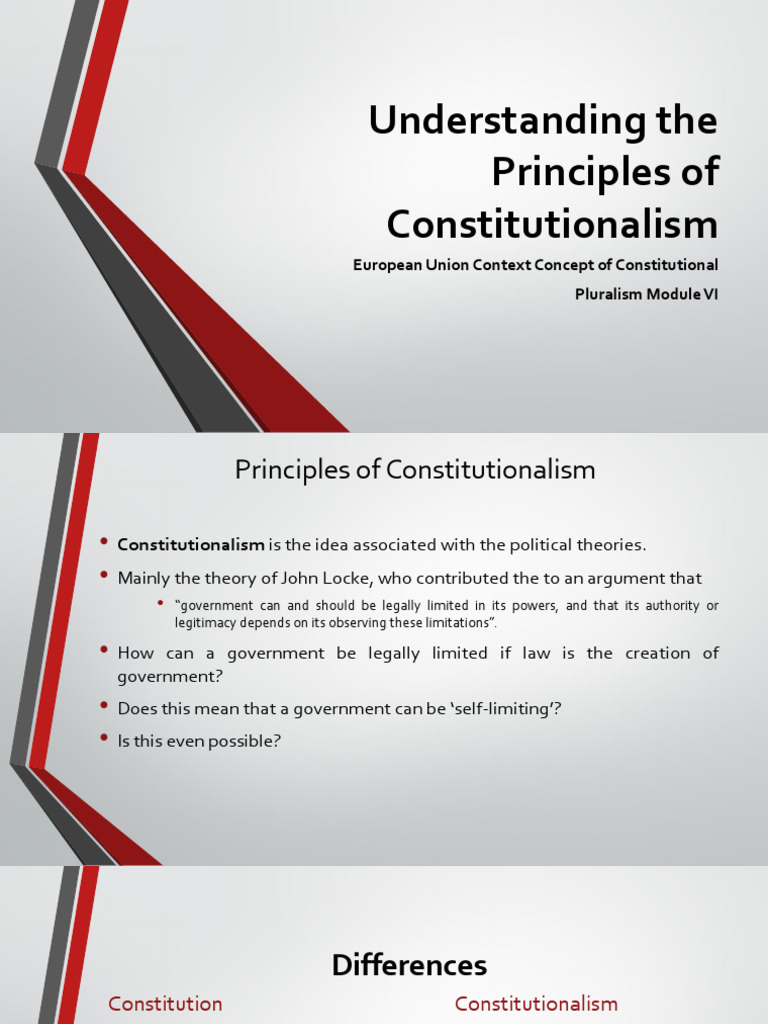 Constitutional Principles Unit VI | PDF | European Union Law ...