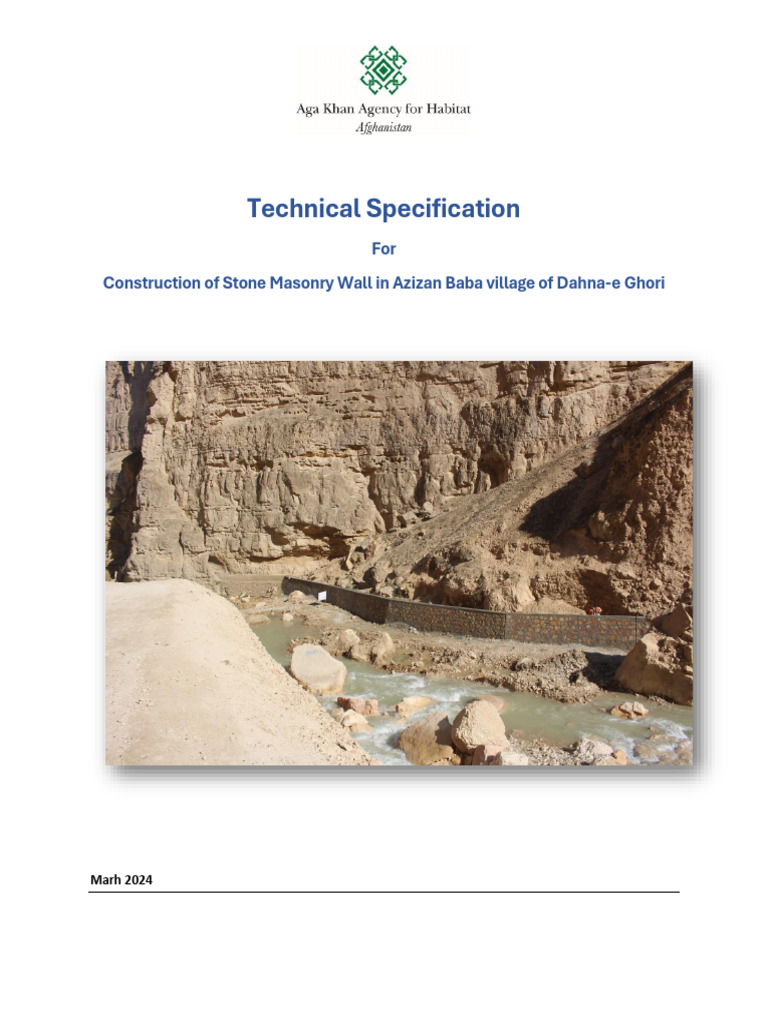 Azizan Baba - Technical Specification | PDF | Masonry | Cement