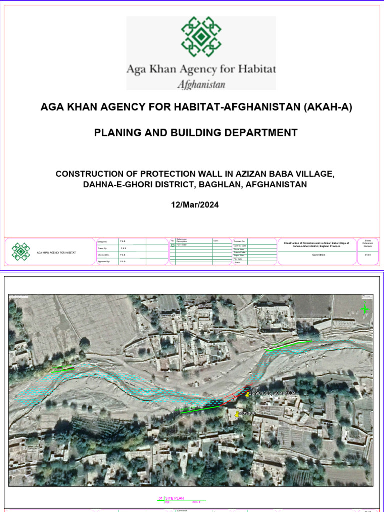 Protection Wall Construction in Baghlan | PDF