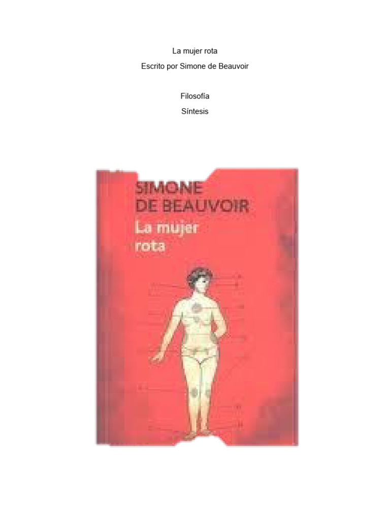La Mujer Rota | PDF | Mujer | Simone de Beauvoir